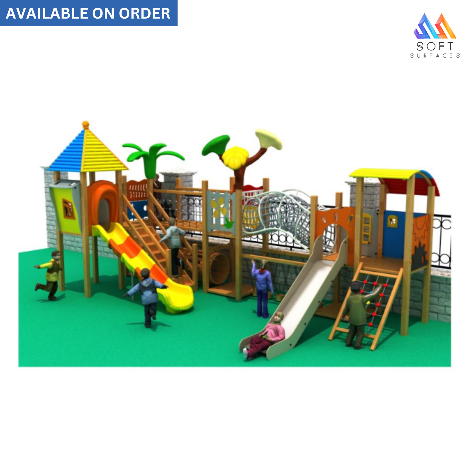 Kids Multi-Activity Play Station SSGS24-161C – SoftSurfaces