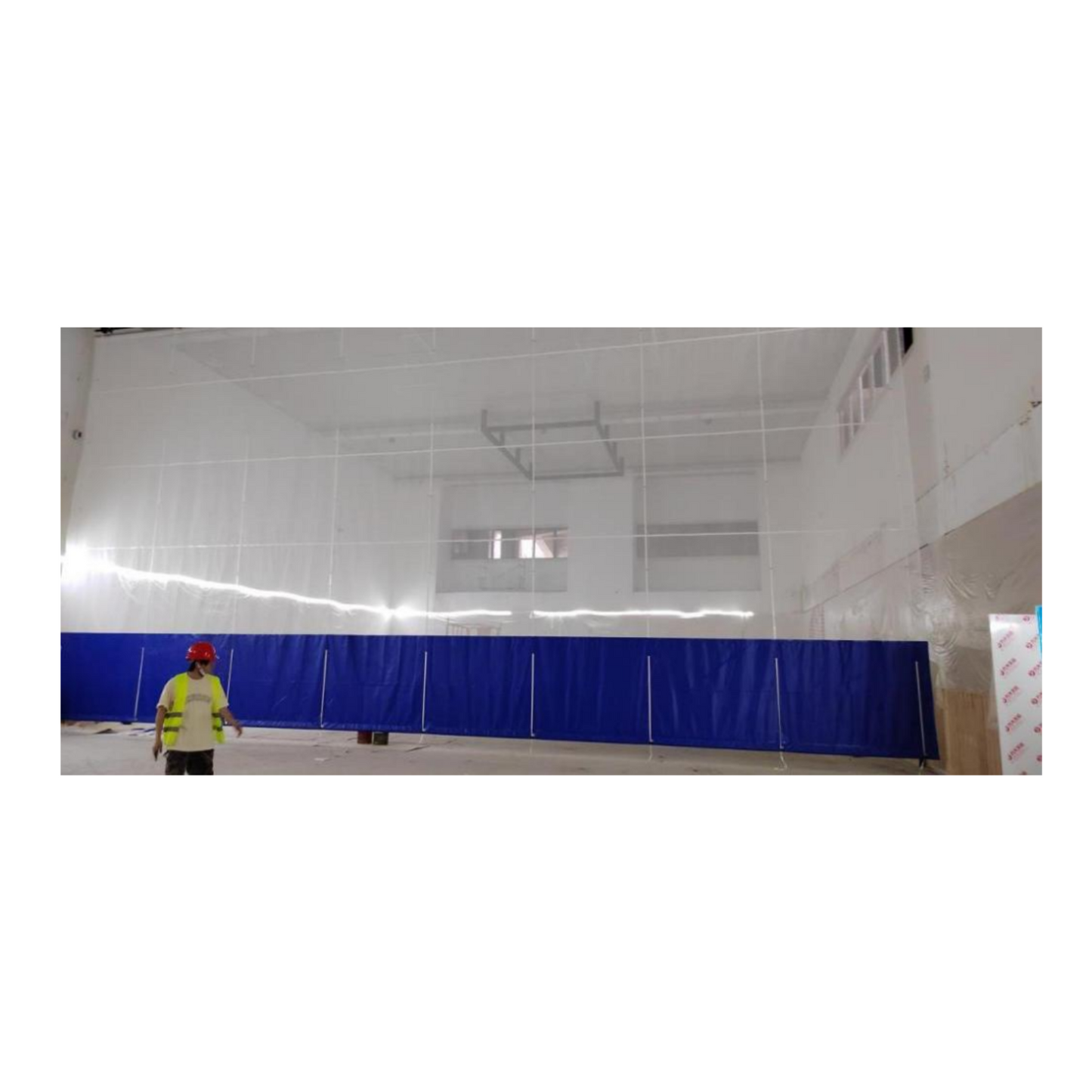 Rollup Electric Divider Curtain – SoftSurfaces