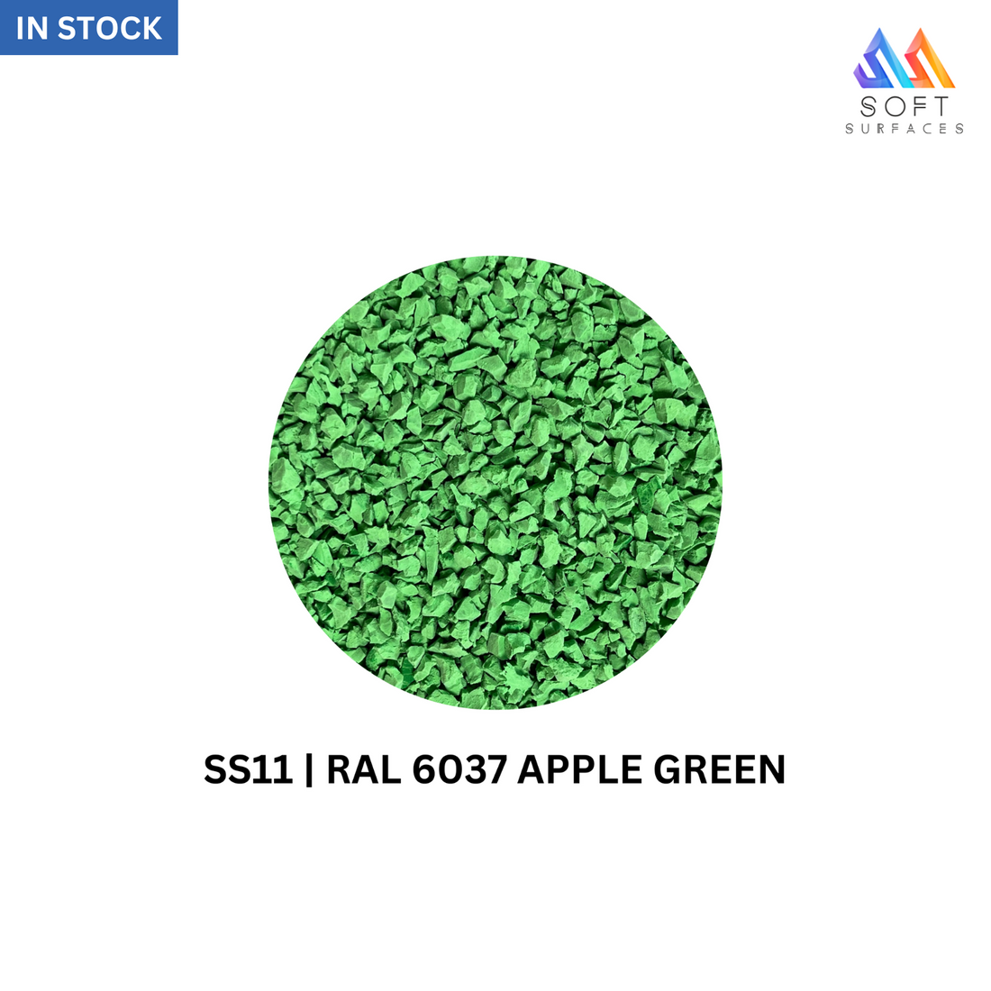EPDM Apple Green Granules SS11-RAL 6037 – SoftSurfaces