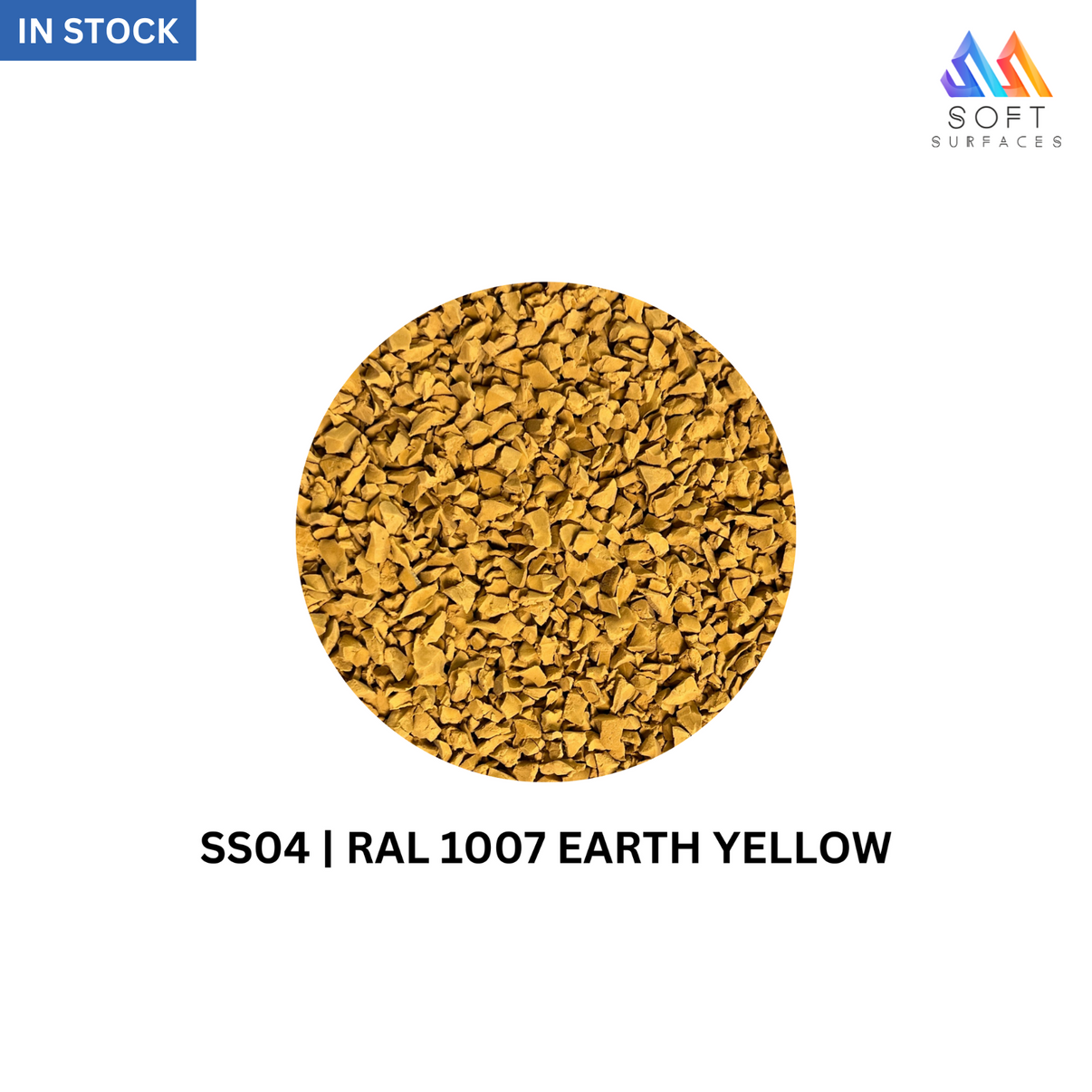 EPDM Earth Yellow Granules SS04-RAL 1007 – SoftSurfaces