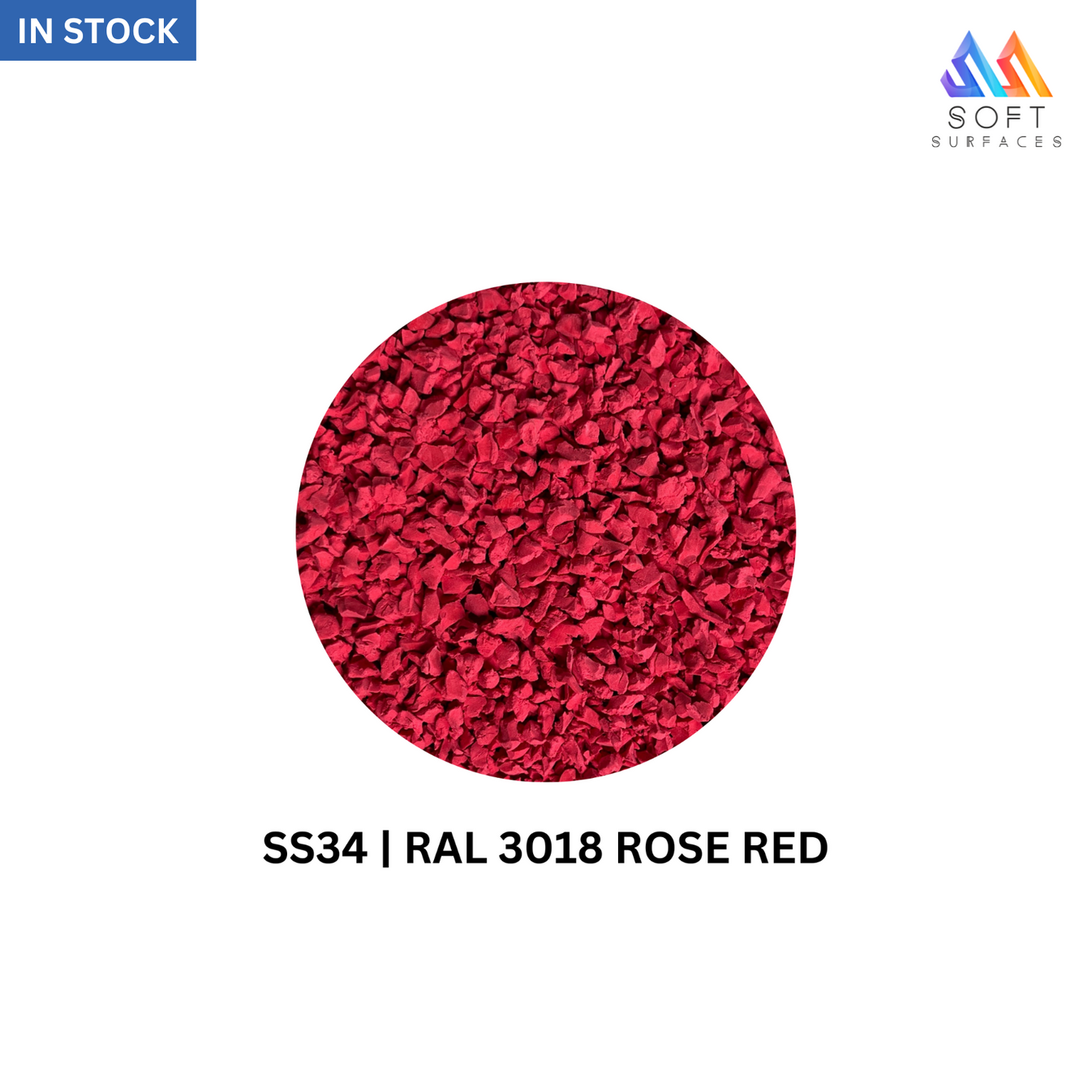 EPDM Rose Red Granules SS34-RAL 3018 – SoftSurfaces