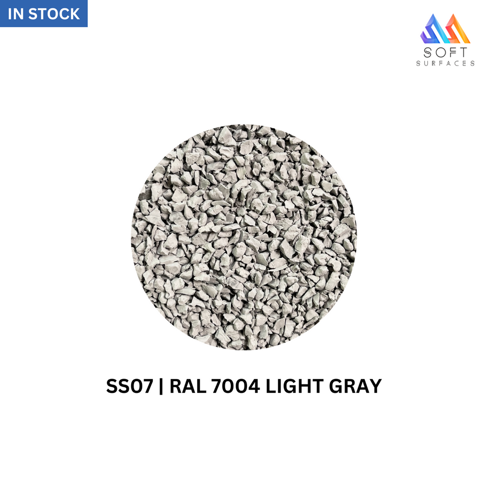 EPDM Light Gray Granules SS07-RAL 7004 – SoftSurfaces