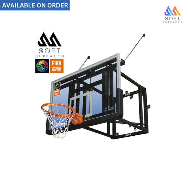 Wall Mounted Basketball Goal （Overhang Exceeds 2.25 meter, Label FIBA ...